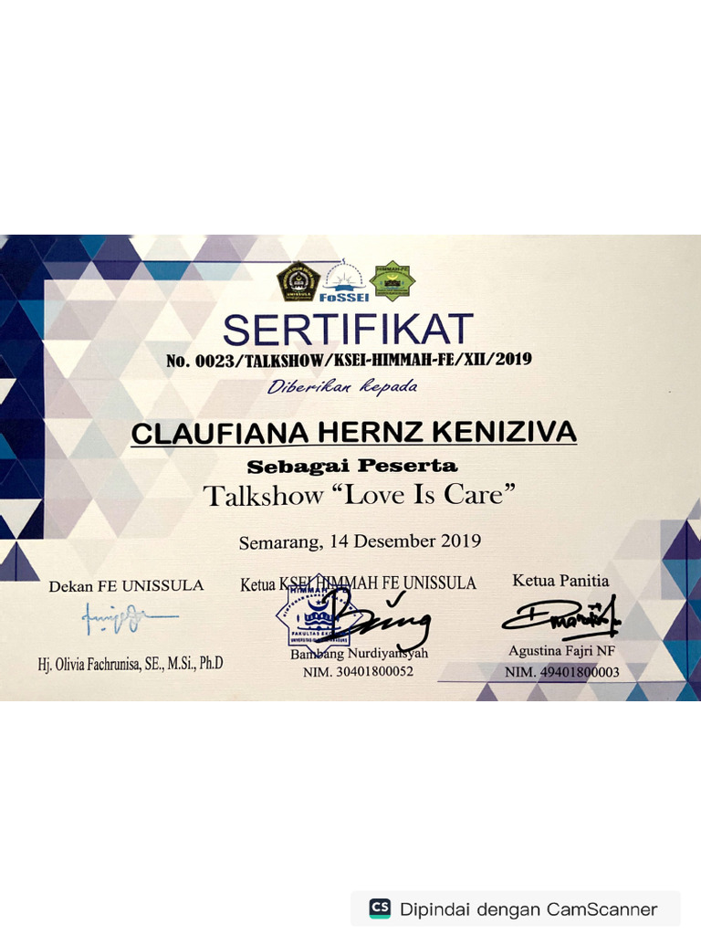 Sertif Talkshow | PDF