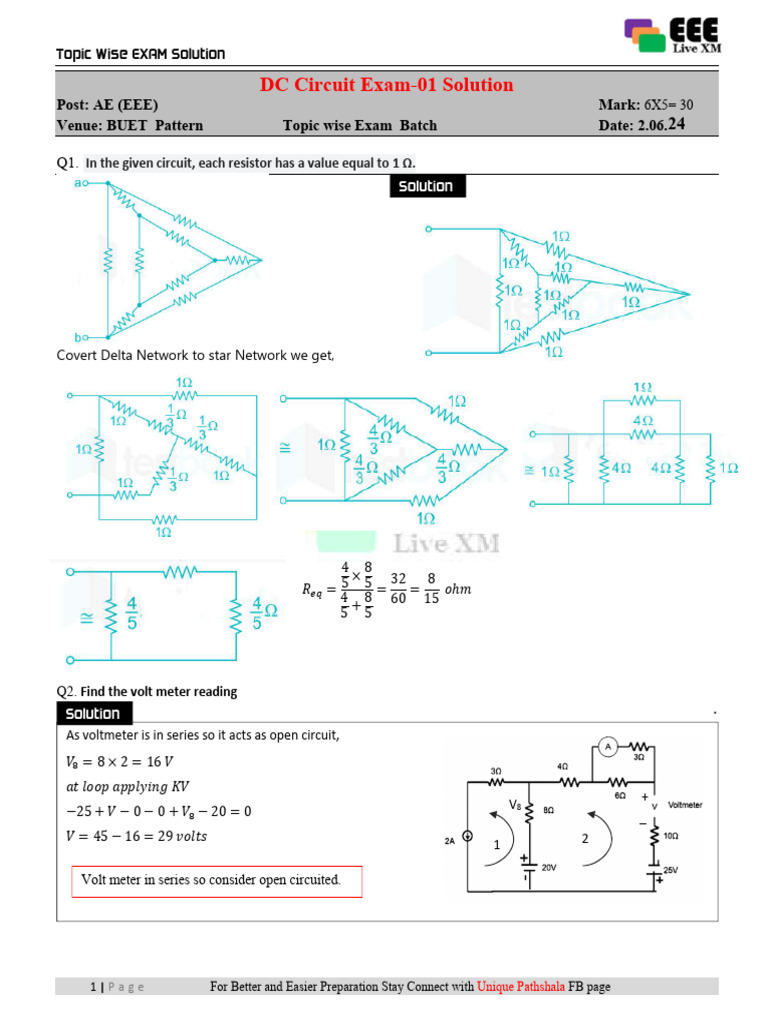 Exam01 Solution Topic Wise Batch | PDF