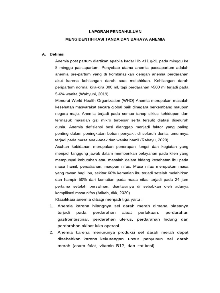 LP Anemia | PDF