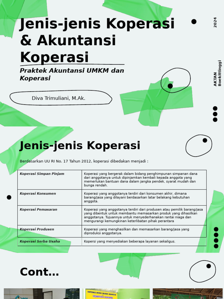 Jenis Koperasi & Akuntansi Koperasi | PDF