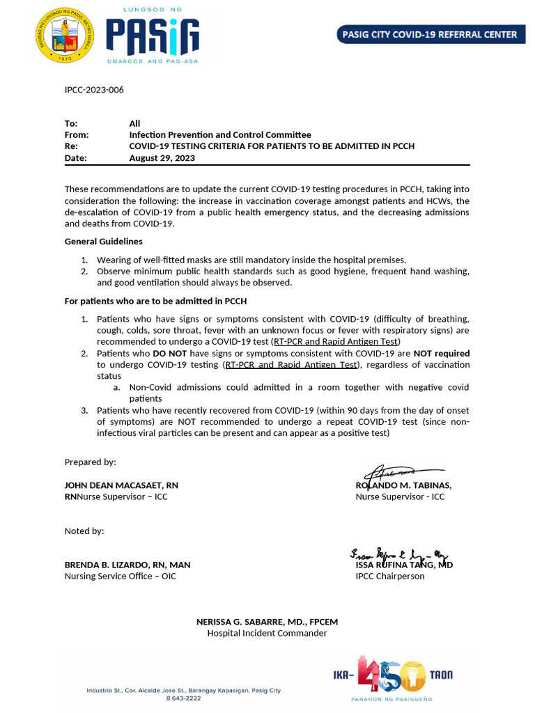 Swab Criteriadocx | PDF