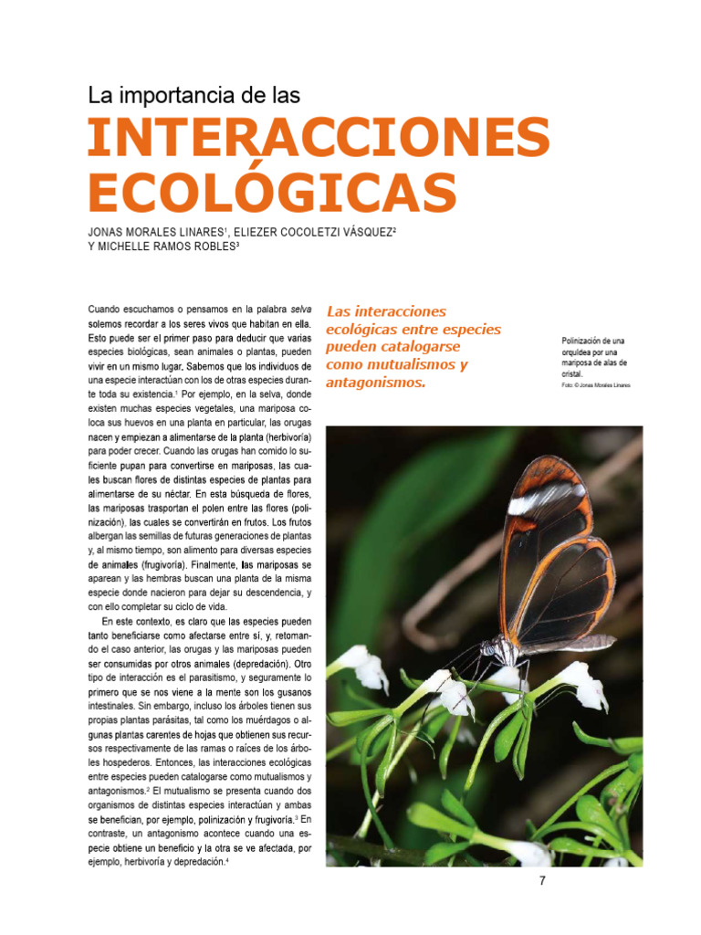 Interacciones Ecológicas | PDF