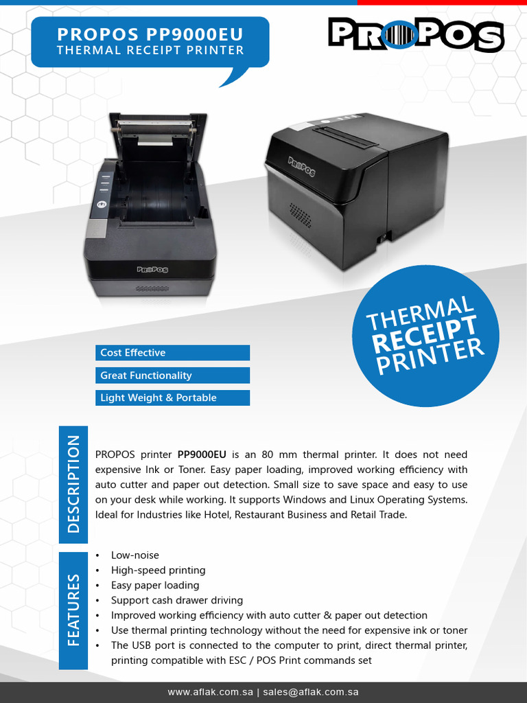 Propos PP9000 EU | PDF | Printer (Computing) | Technology & Engineering