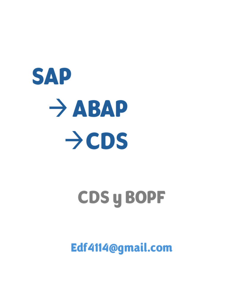 CDS y BOPF | PDF