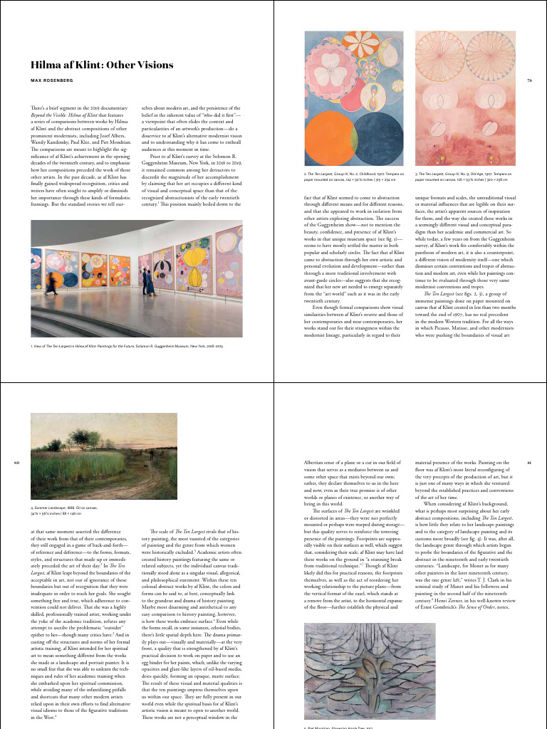 Hilma Af Klint Other Visions | PDF | Abstract Art | Paintings