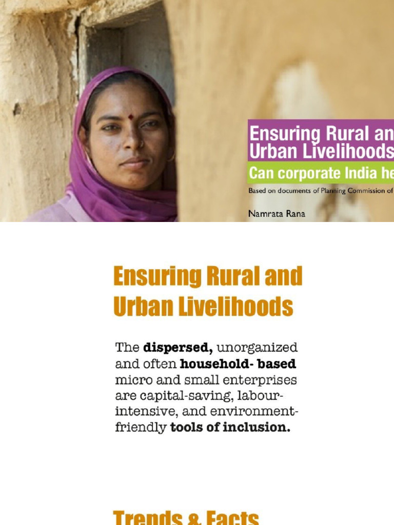 Chapter 9 Urban Livelihoods | PDF