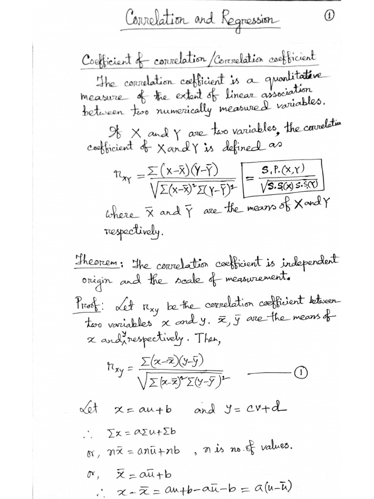 Correlation & Regression | PDF Correlation & Regression | PDF