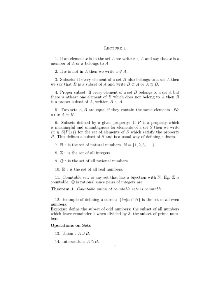 Sequence and Series Lecture Notes 1 | PDF