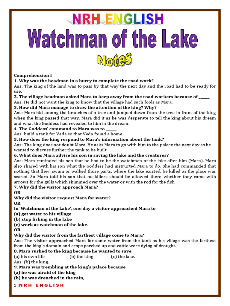 Watchman Notes | PDF