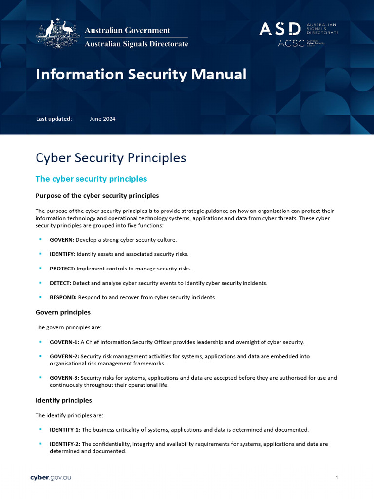 Cyber Security Principles | PDF