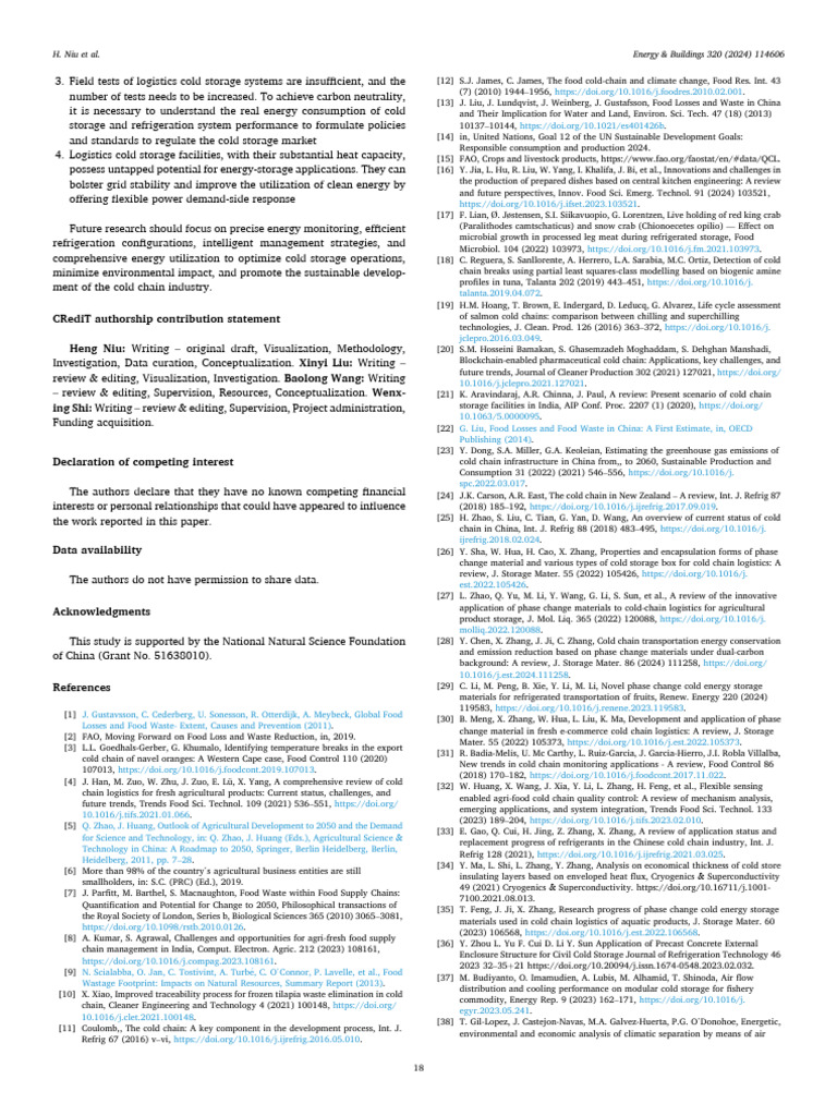 Credit Authorship Contribution Statement Heng Niu: Xinyi Liu: Baolong ...