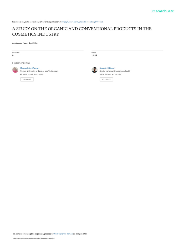 Cosmetics Aswanth | PDF