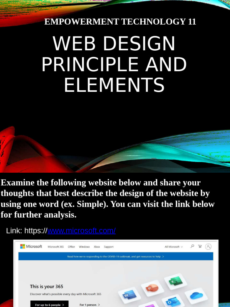 Web Design Principles and Elements | PDF