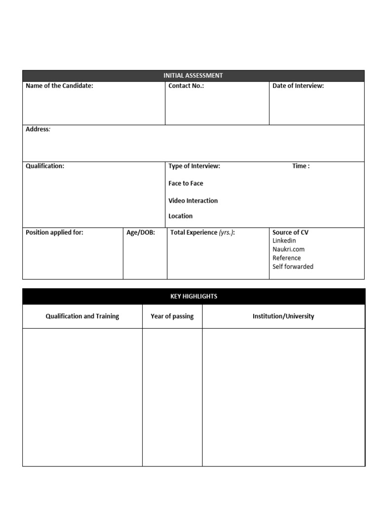 Doctor Assessment Consultant New | PDF