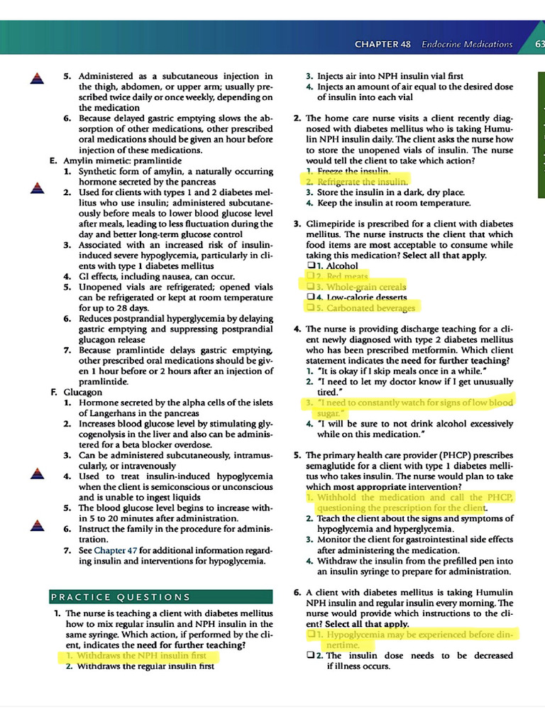Endocrine Meds Saunders | PDF