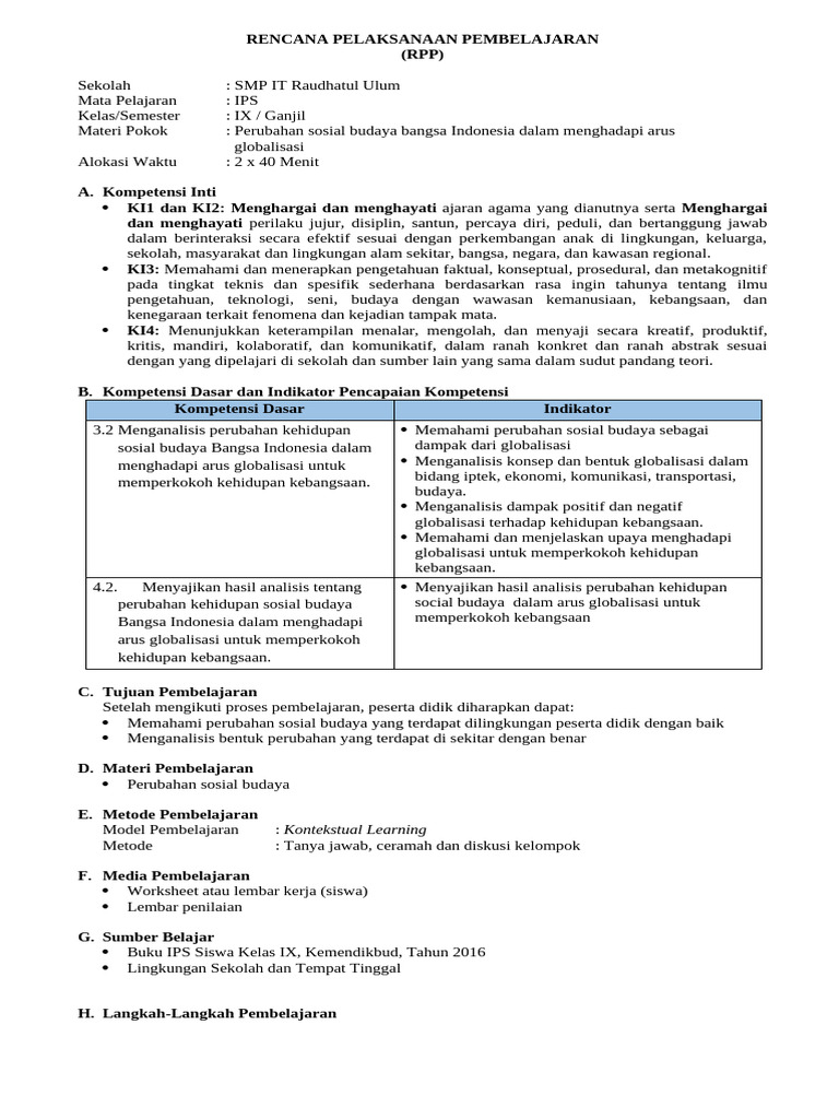 RPP 9 Observasi Ru | PDF