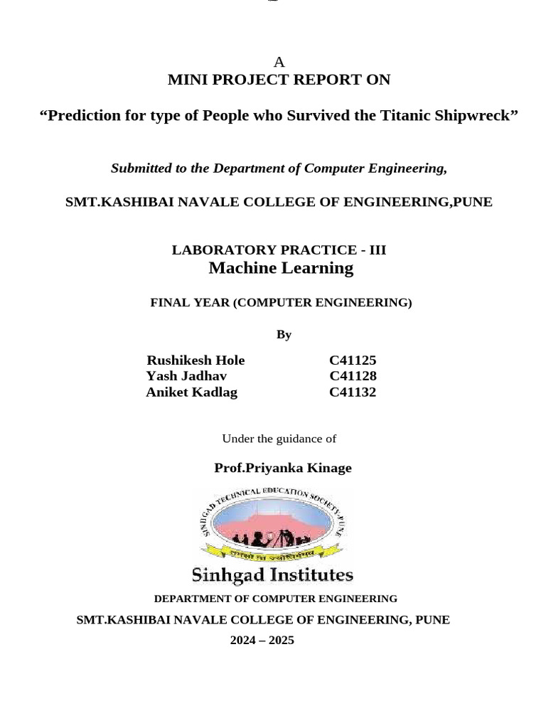 ML Project | PDF