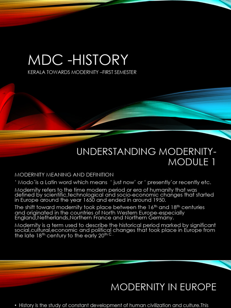 Modernity in Europe: Key Concepts | PDF | Rationalism | Religion & Spirituality