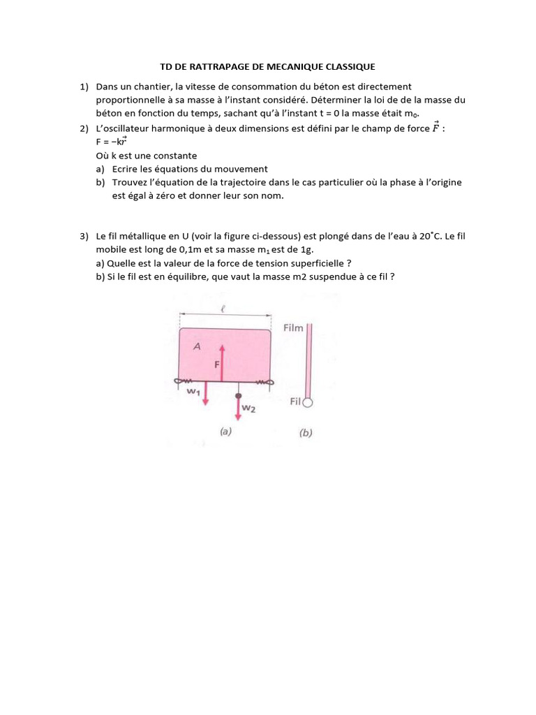 Rattrapage TD 2 | PDF