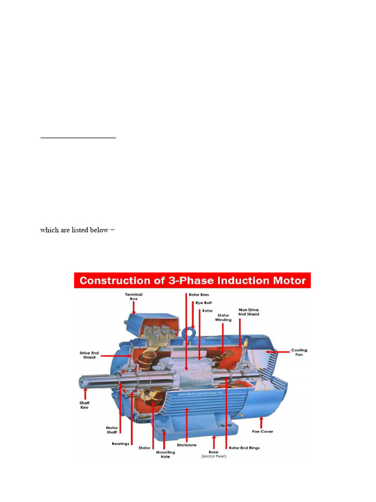Three Phase Induction Motor Fault 01 Pdf Electric Motor Technology And Engineering