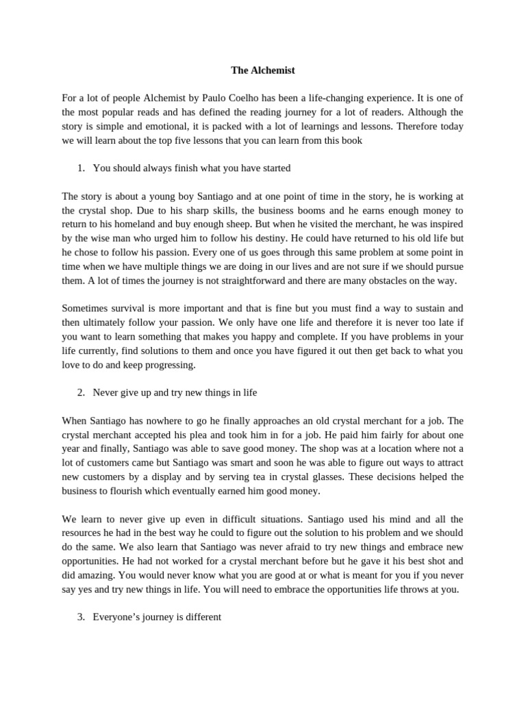 The Alchemist (1) | PDF