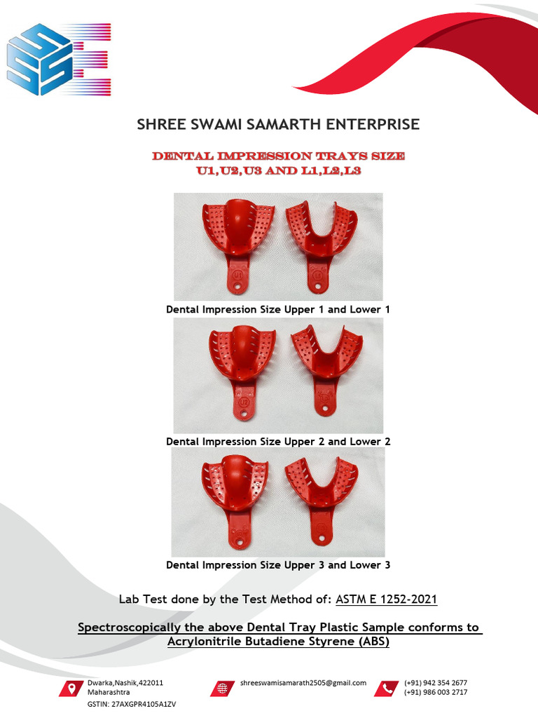 SSSE Impression Tray | PDF