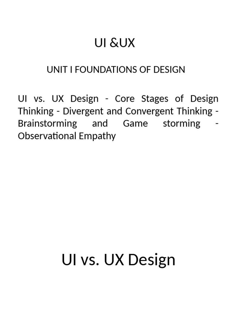 Unit 1 UI UX | PDF