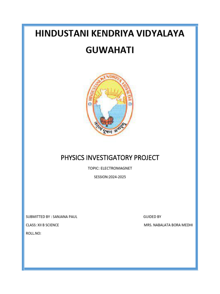 PHYSICS PROJECT BY MAHI | PDF