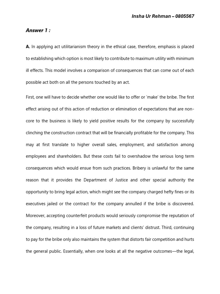 Insha Ur Rehman 0805567 Final Exam Pdf