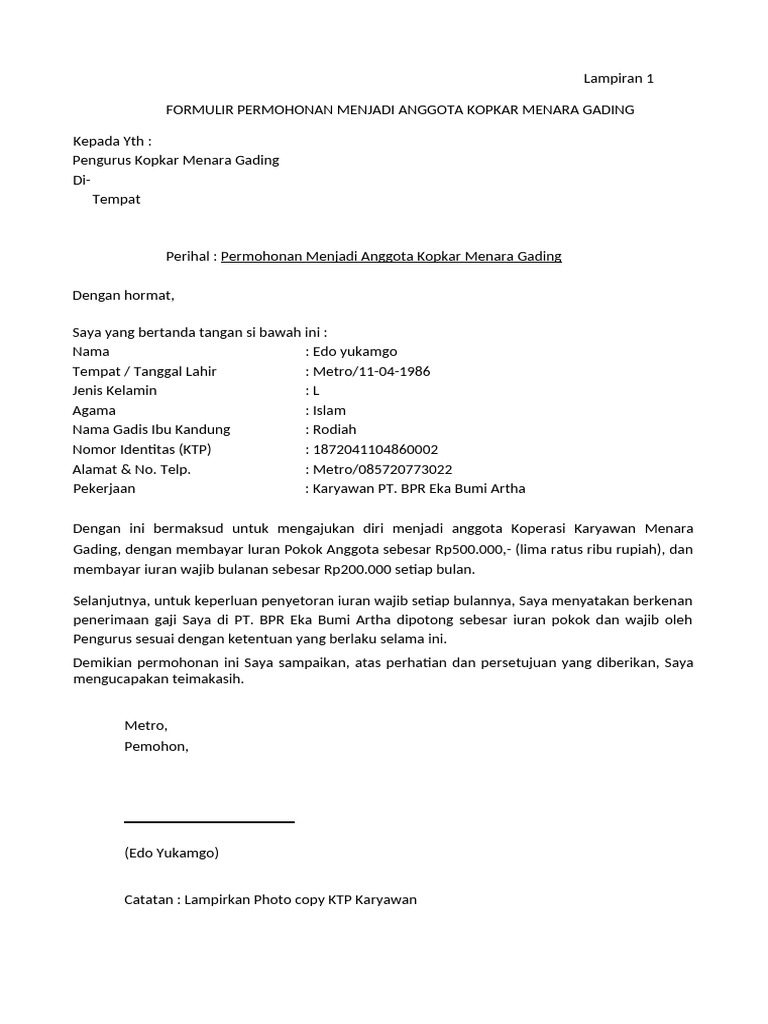 Lampiran 1 & 2 | PDF