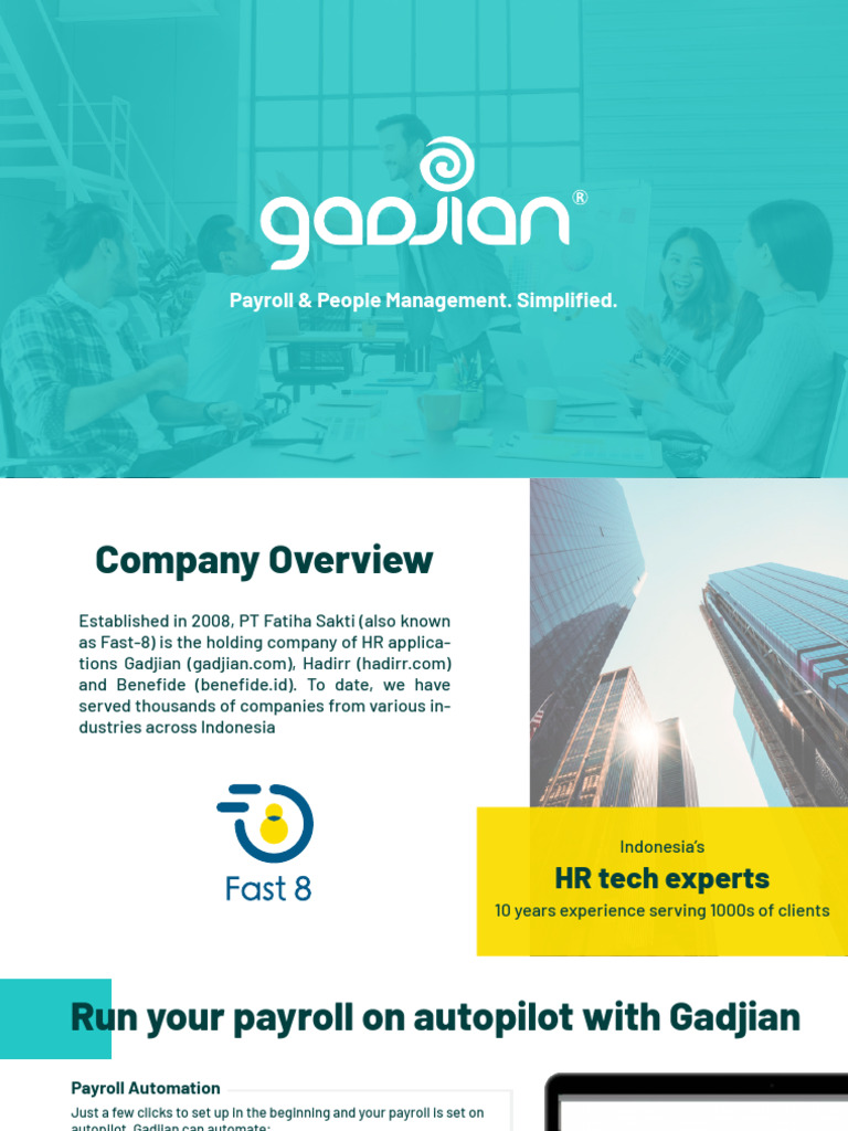 Proposal Gadjian | PDF | Payroll | Finance & Money Management