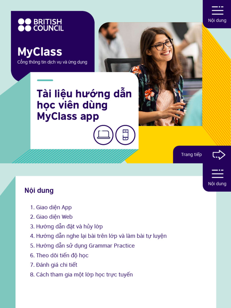 CS - Tài liệu hướng dẫn học viên dùng MyClass app. - compressed2 | PDF