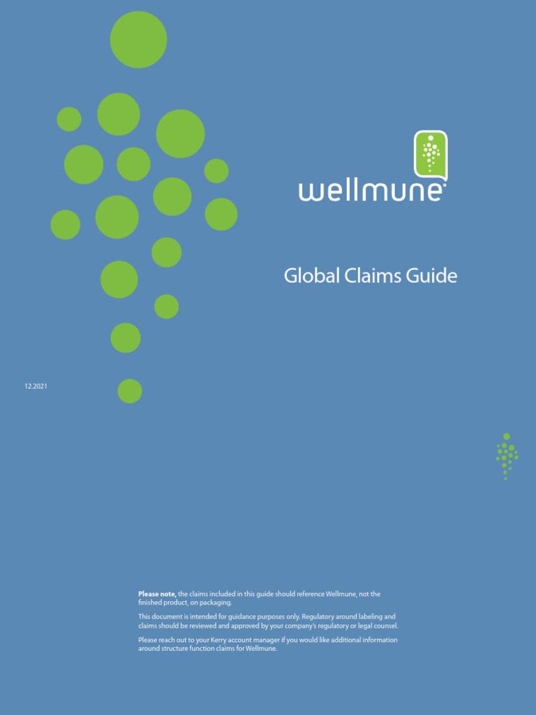 Wellmune Claims Guidelines | PDF
