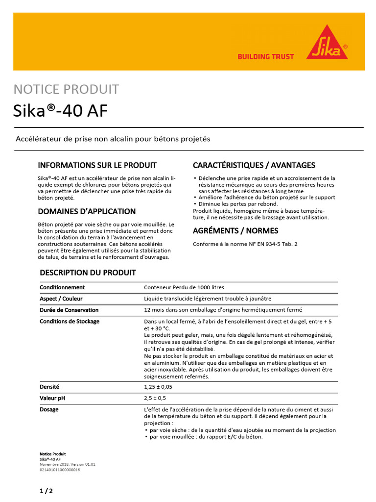 Sika - 40 Af | PDF