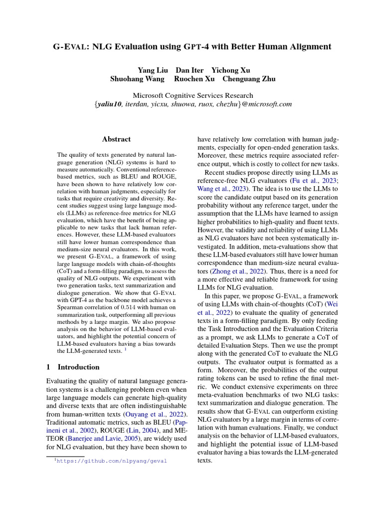 G Eval Pdf
