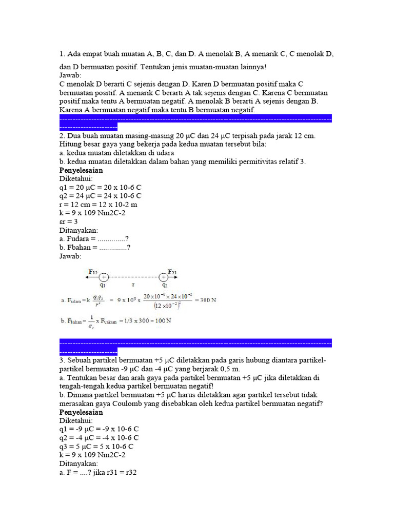 Listrik Statis 12 | PDF