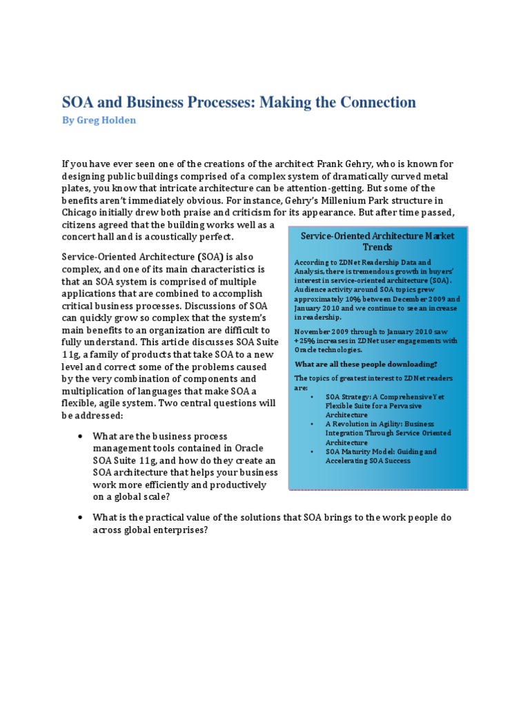 Soa Us en WP Bus Process | Download Free PDF | Service Oriented ...