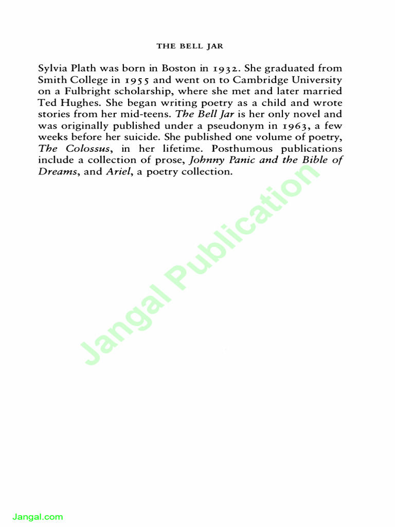 FT - The Bell Jar | PDF