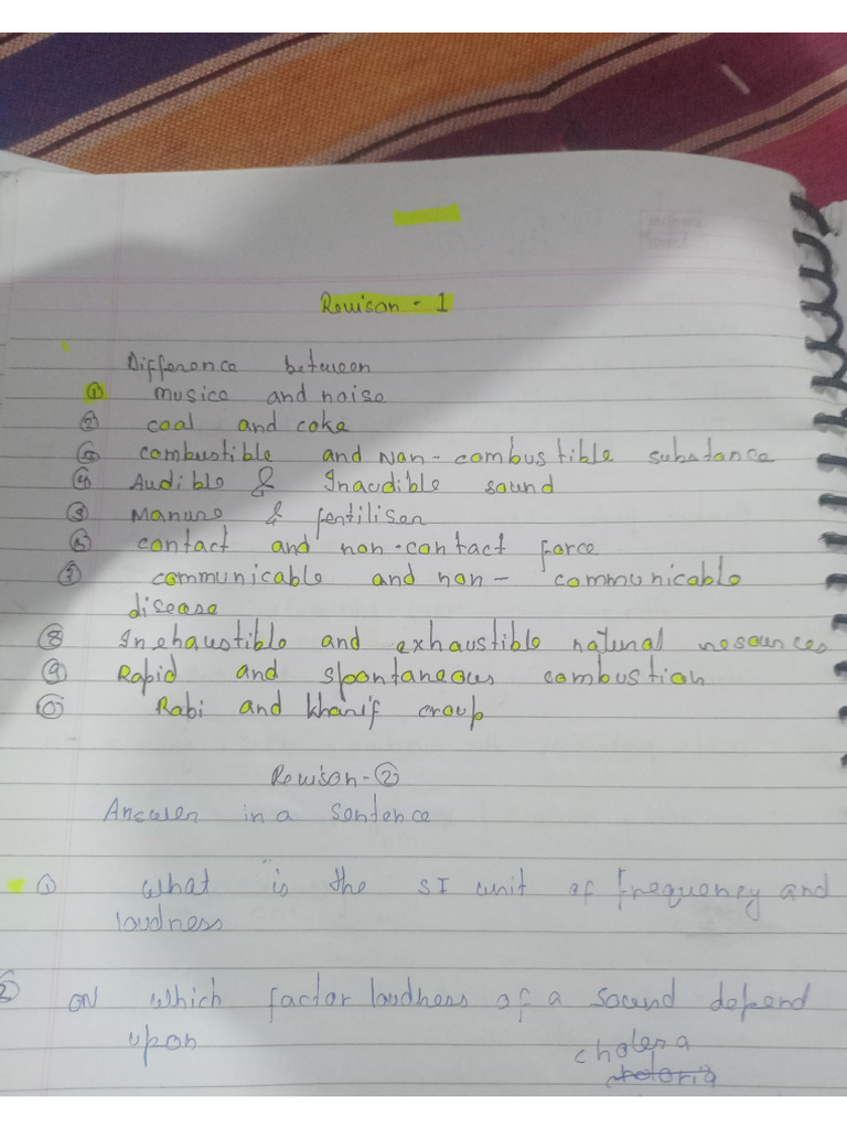 Science Revison 1 | PDF