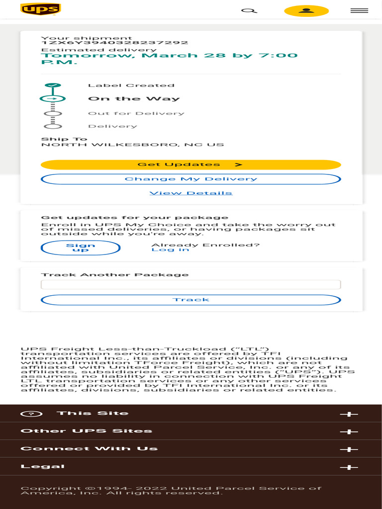Tracking UPS - United States | PDF