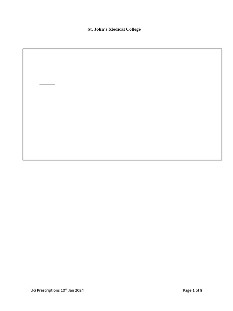 UG Prescriptions Certification 1 | PDF