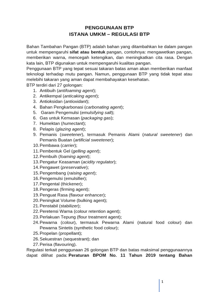 Penggunaan BTP | PDF