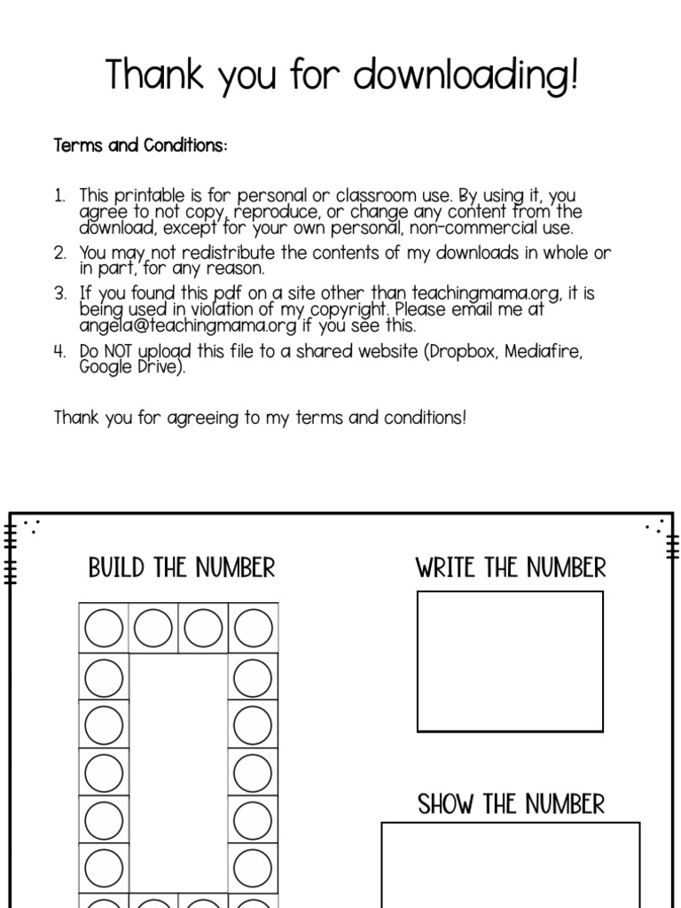 Unifix Numbers Practice 1 | PDF