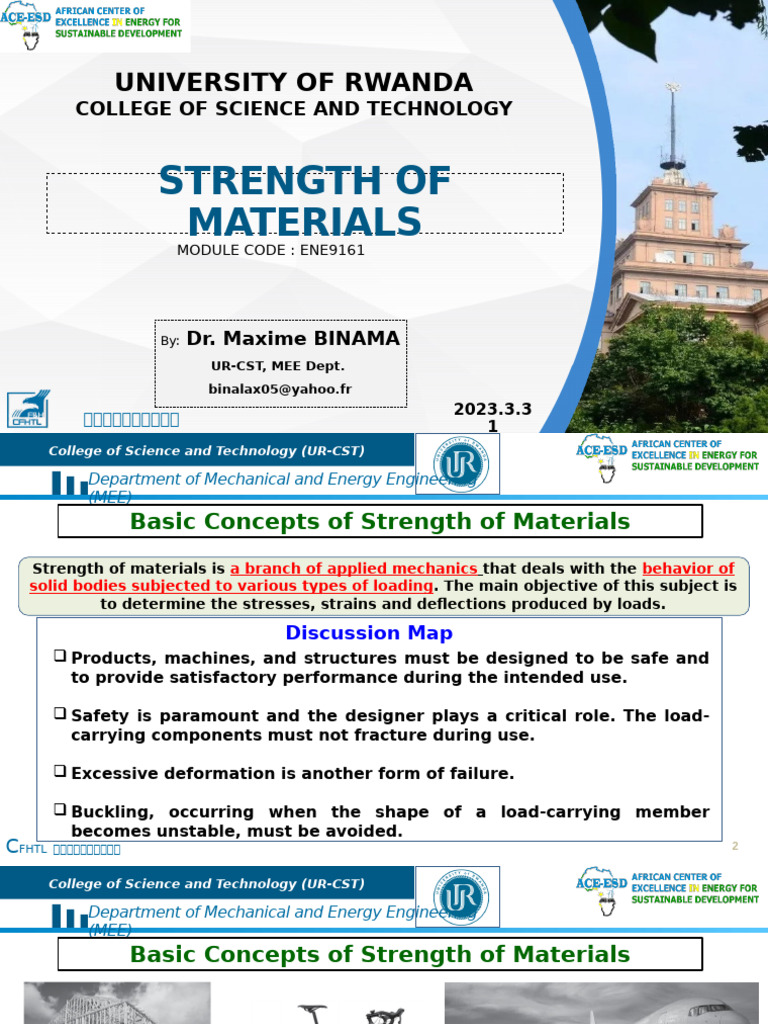 Unit1 Strength of Material- Material's Mechanical Properties | PDF