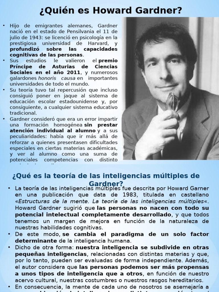Inteligencias Multiples de Howard Gardner | PDF | Inteligencia | Sicología