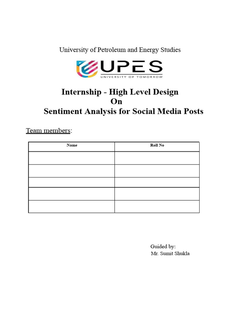 Sample Internship - HLD | PDF | Databases | Computers