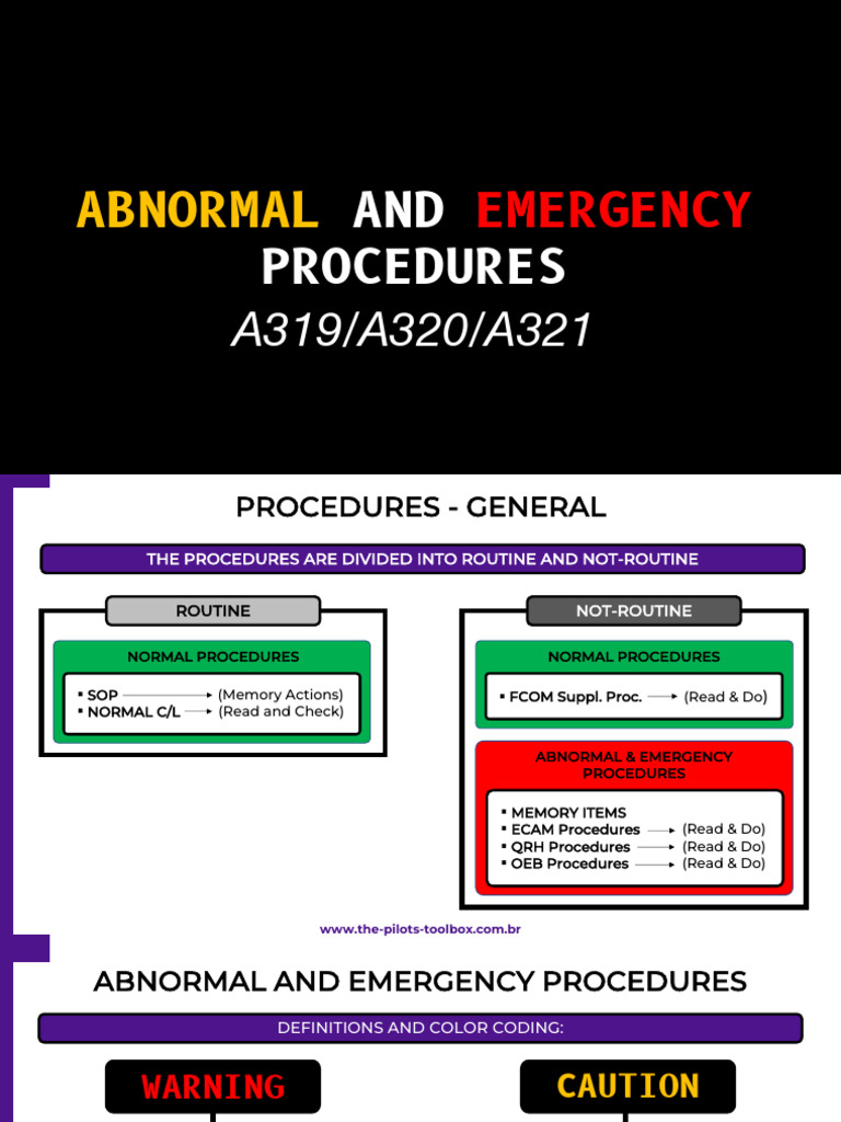 2 - Abnormal Emergency Philosophy ECAM | PDF