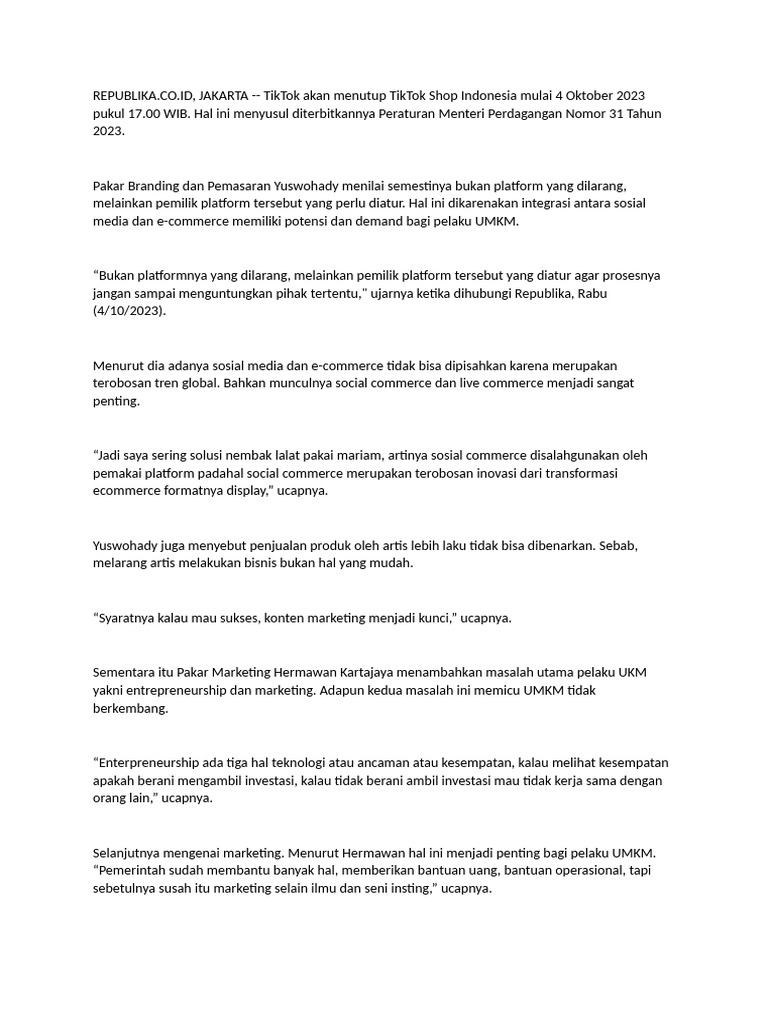 Argumen Debat Bindo 2 | PDF