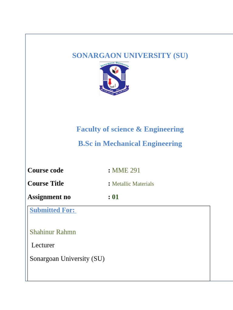 Assignment Cover Page | PDF