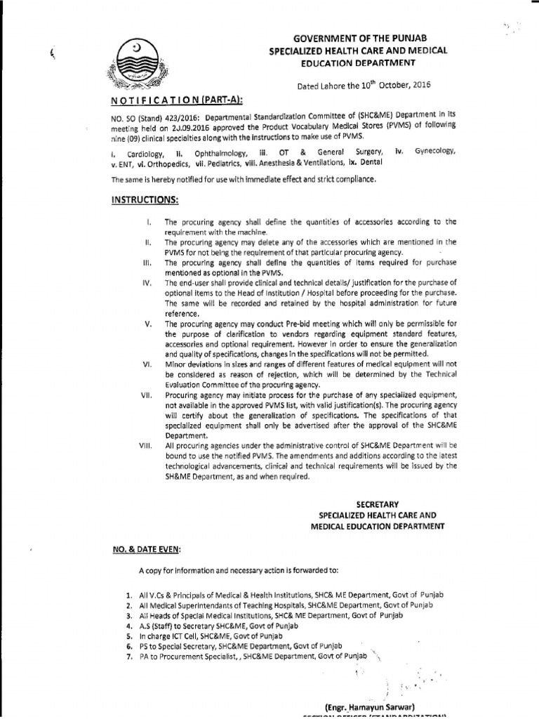 1527PVMS Notification Part 2 (A) | PDF